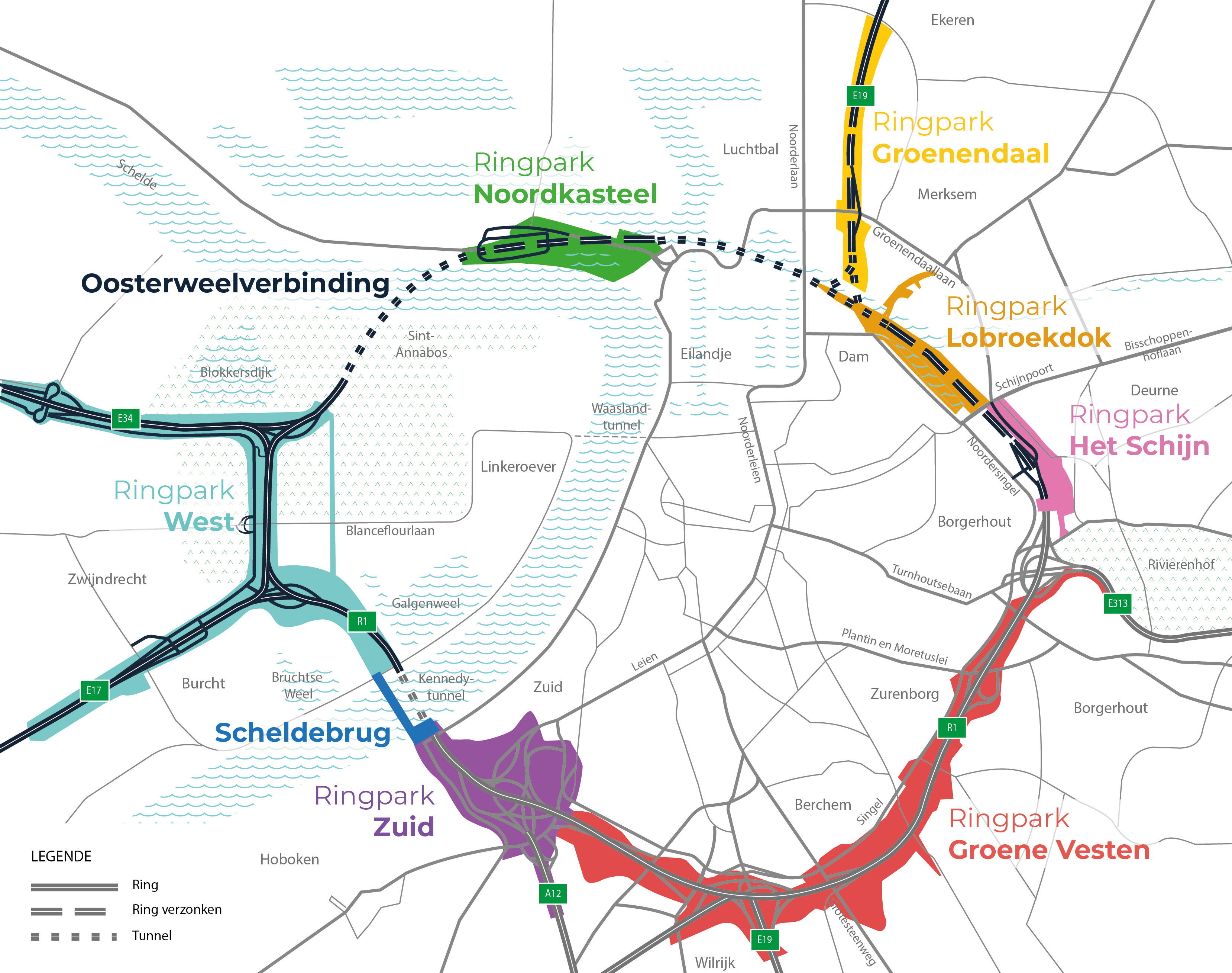De Grote Verbinding brengt de Oosterweelverbinding samen met de 7 ...